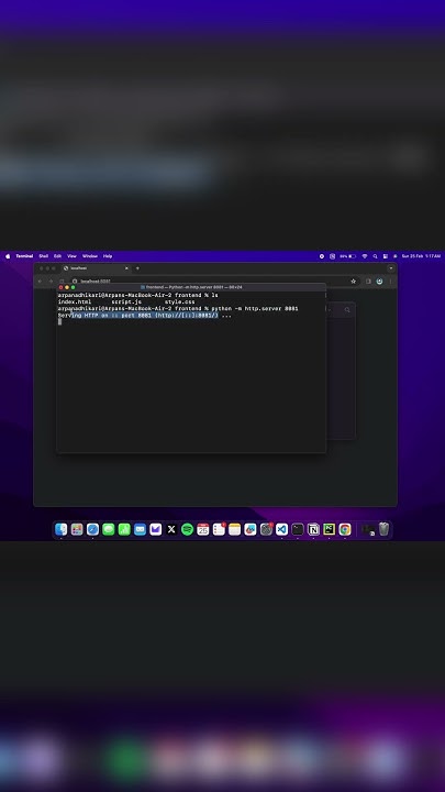 How to use built in PYTHON http server #python #webdevelopment #shorts ...