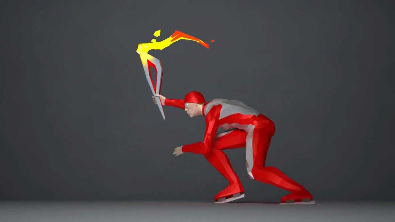speed skater. Handmade animation - YouTube