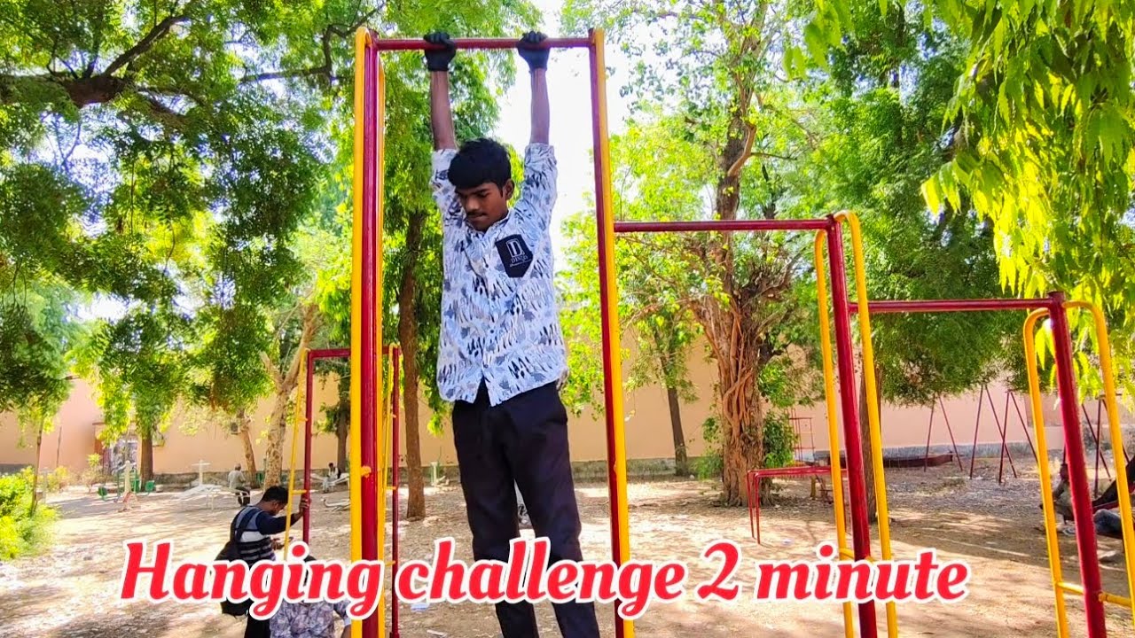2 minutes hanging challenge Vlogs video #vlog - YouTube