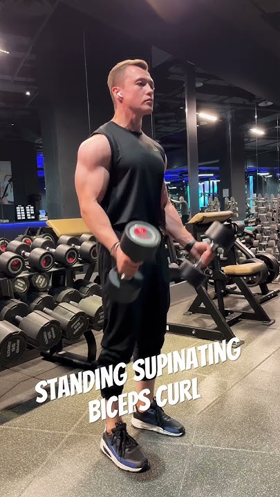 Standing supinating biceps curl Exercise - YouTube