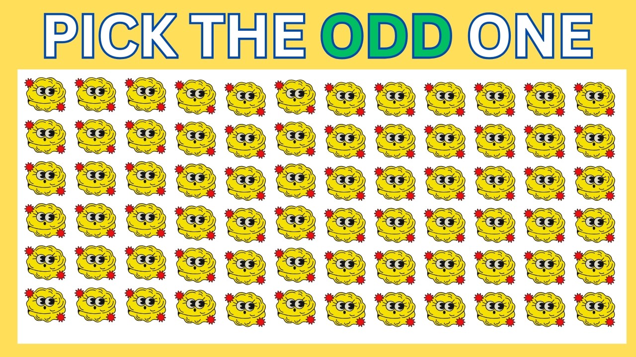 FIND THE ODD EMOJI OUT by Spotting The Difference! | Odd One Out Puzzle ...