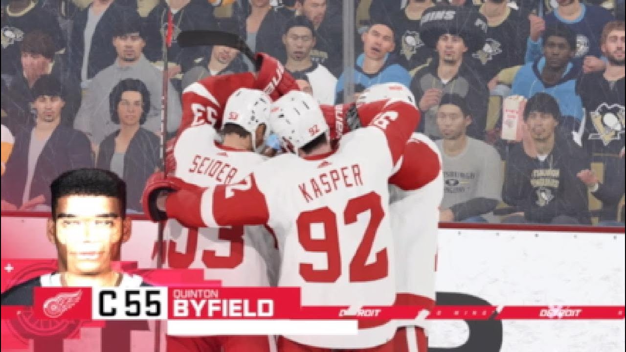 NHL 24 - Byfield Breaks Yzerman's Goal Record - YouTube