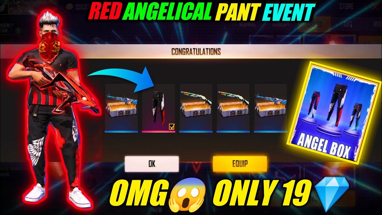 I got red Agnelic pant ff | new event today ff | how to get angelic ...