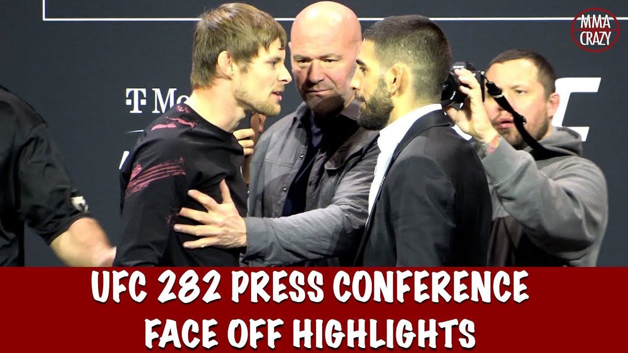 Full UFC 282: Pre Fight Press Conference Face Off Highlights - YouTube