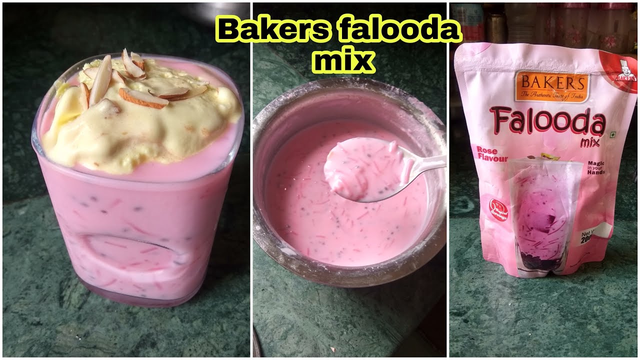 Bakers falooda mix l falooda recipe l instant falooda recipe l summer ...