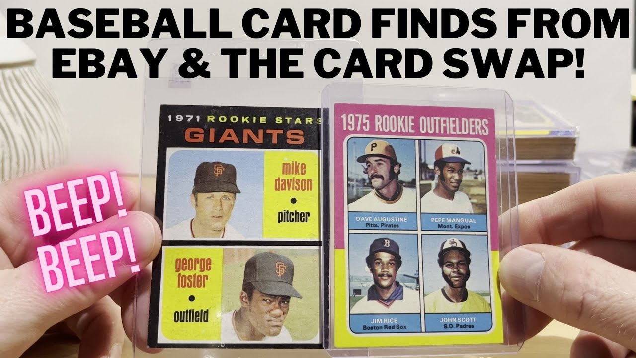 Baseball Card Finds From Ebay and The Card Swap - YouTube