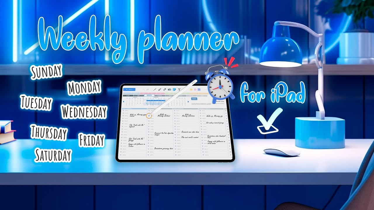 Weekly Planner for iPad | Apple Pencil | Digital Planner & Calendar Pro ...