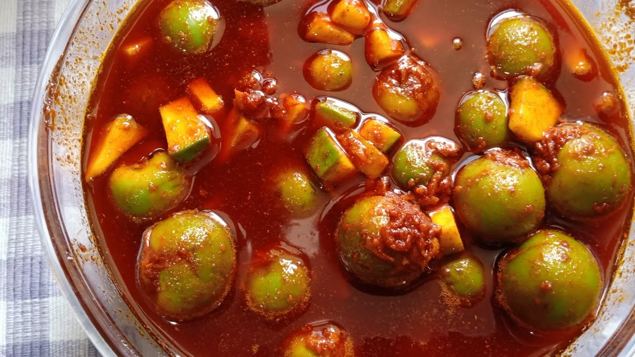 Gunda pickle recipe | Gunda kache aam ka aachar with readymade aachar ...