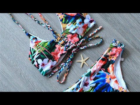 Split hand-knitted printed bikini 26/01/2021 21:22