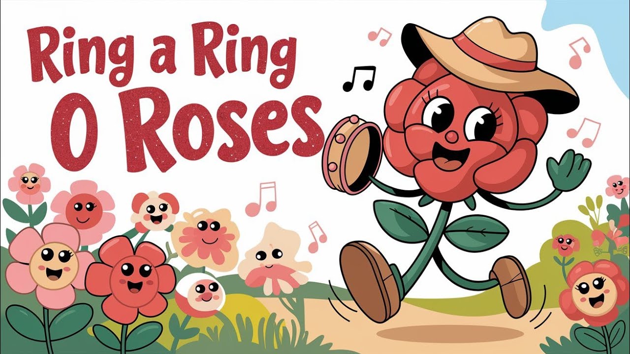 🌹 Ring A Ring O' Roses - Fun Nursery Rhyme for Kids 🌟 - YouTube