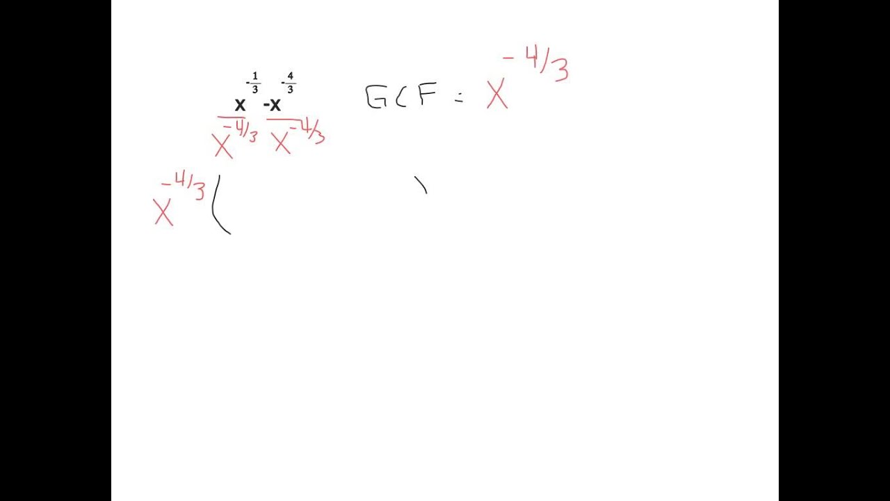 Factor GCF With Rational Exponents YouTube factor-gcf-with-rational-exponents-youtube