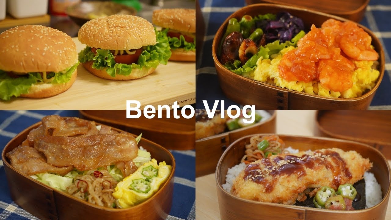 Bento Vlog - A week of bento boxes | Deep-fried cod, Teriyaki chicken ...