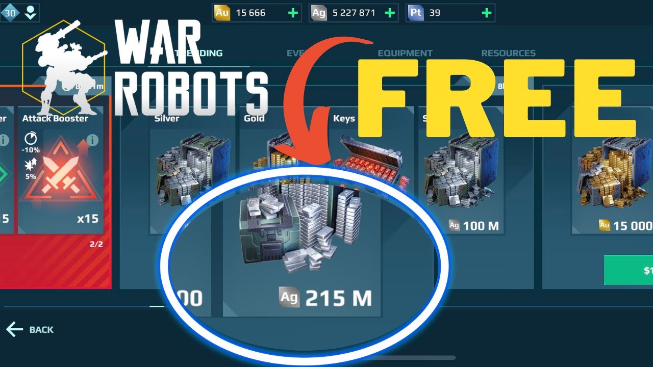 How To Get Free Gold and Silver in War Robots (iOS/Android) - YouTube