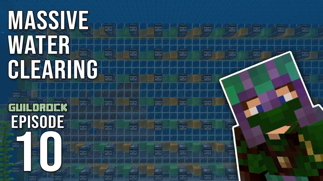 Ground Prep & Mega Water Clearer in Minecraft Bedrock SMP - YouTube