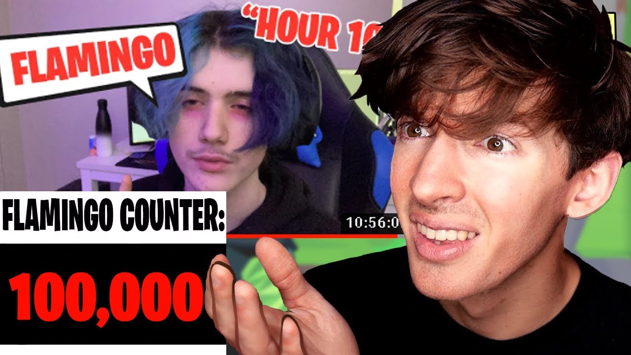 Roblox Youtuber SAYS FLAMINGO 100 THOUSAND TIMES - YouTube