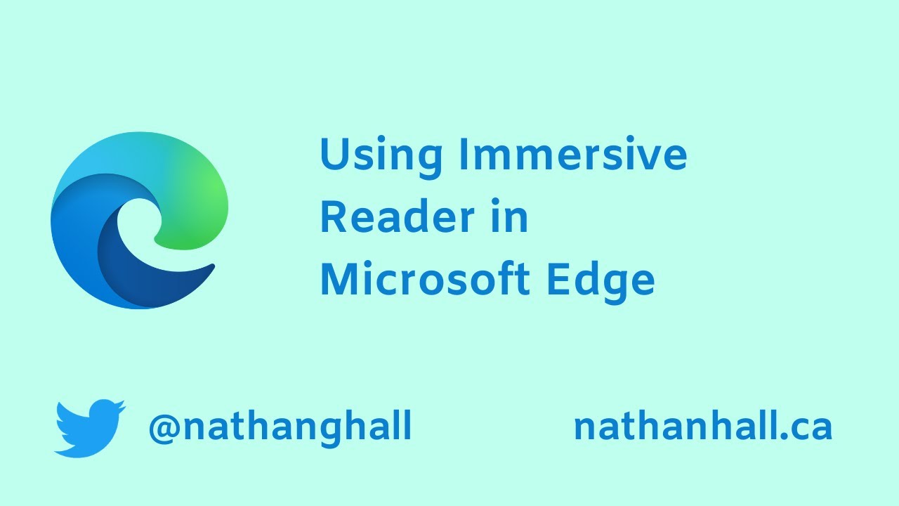 Using Immersive Reader in Microsoft Edge - YouTube