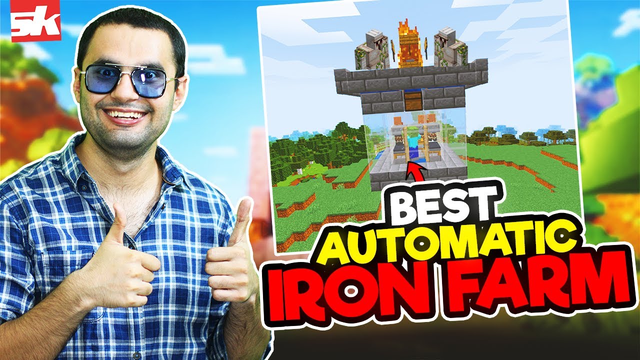 BEST AUTOMATIC iron farm in MINECRAFT 1.17 | How to build automatic ...