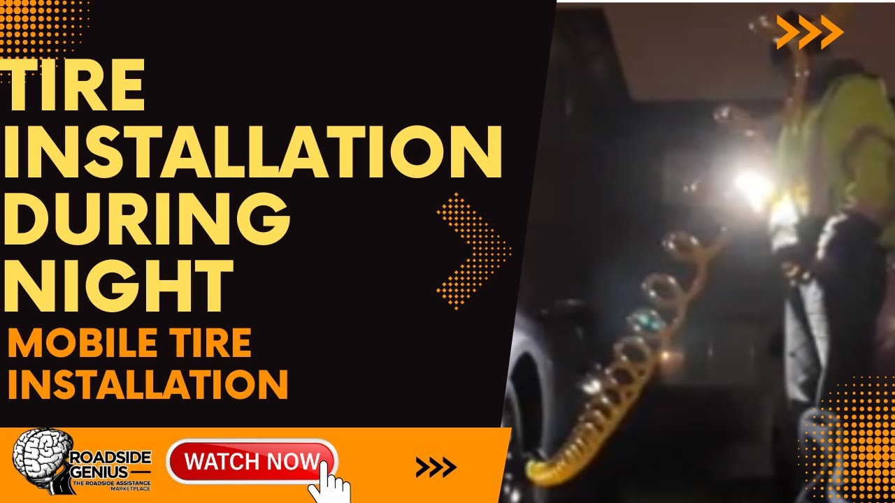 Tire Installation During Night | Roadside Genius - YouTube