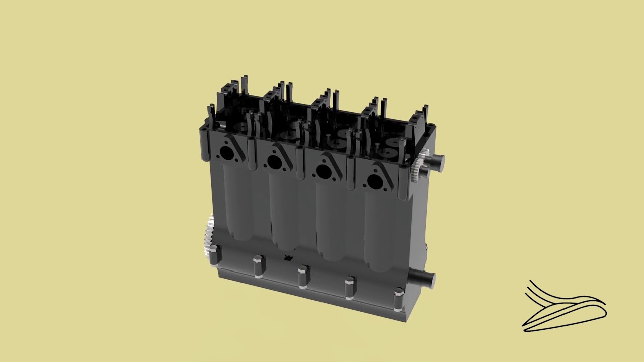 How 400cc Inline 4 motorcycle works - YouTube