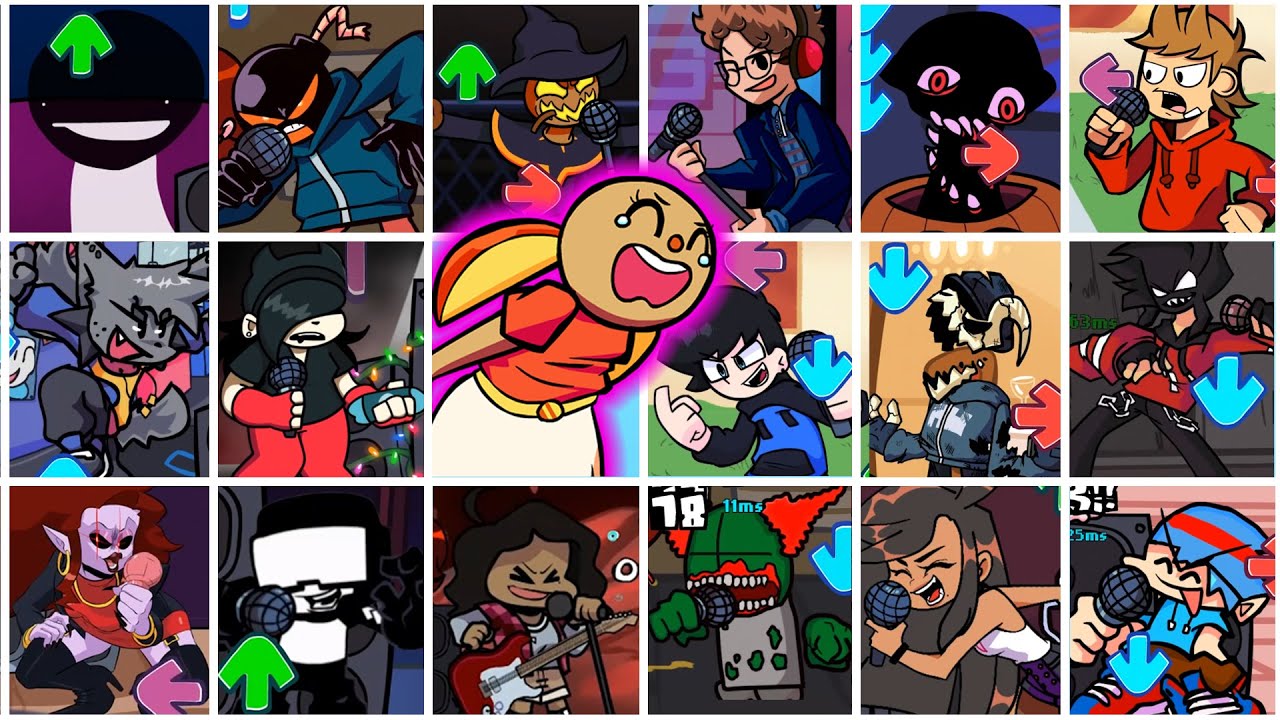 FNF Stomach Ache But - Different Characters Sing It (Everyone Sings ...