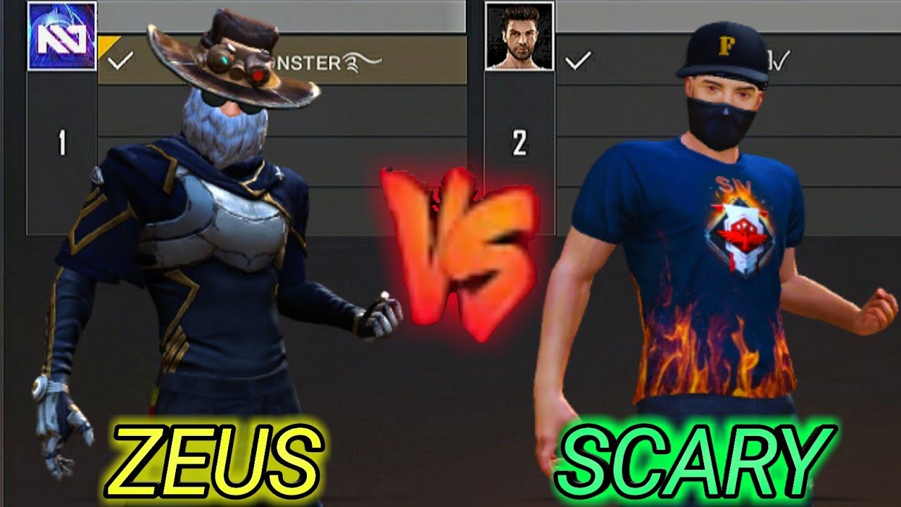Zeus Vs Scary | Zues One Tap King Vs Scary Indian Movement King | Most ...