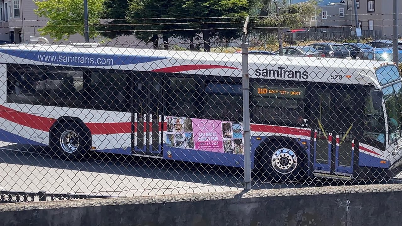 SamTrans Route 110 To Daly City BART Approaching It’s Destination At ...
