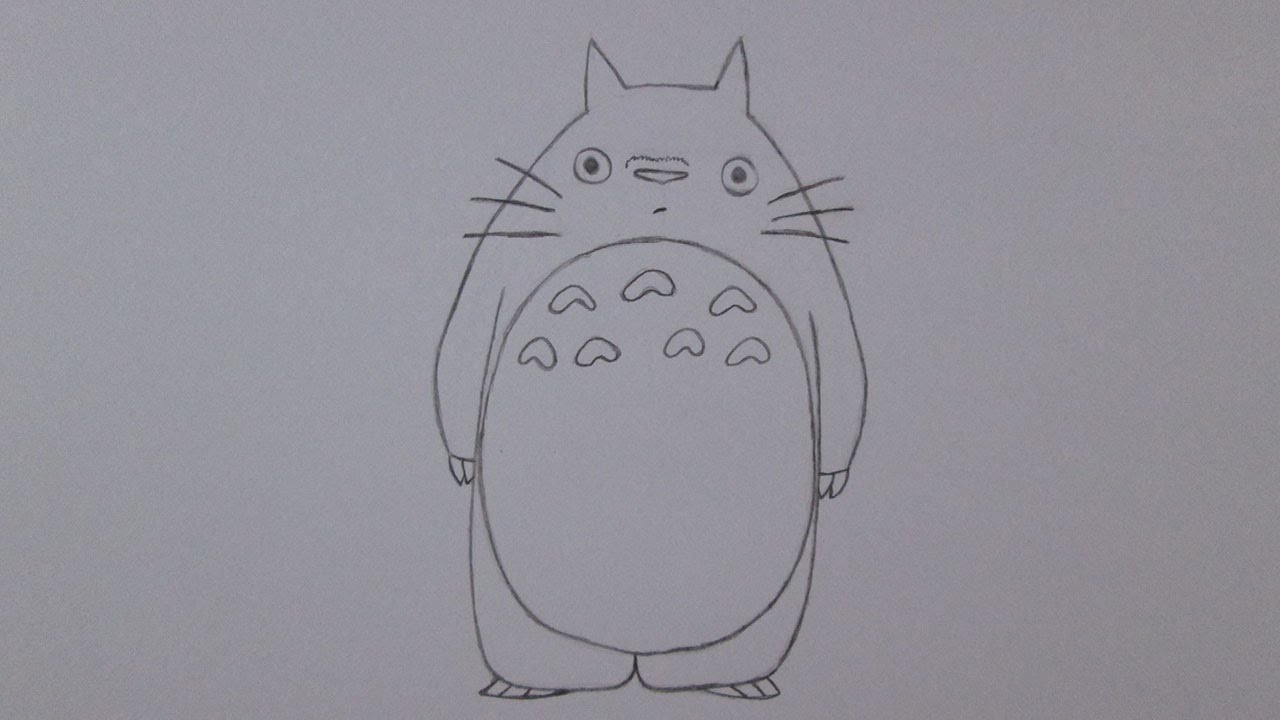 Cómo dibujar a Totoro - YouTube