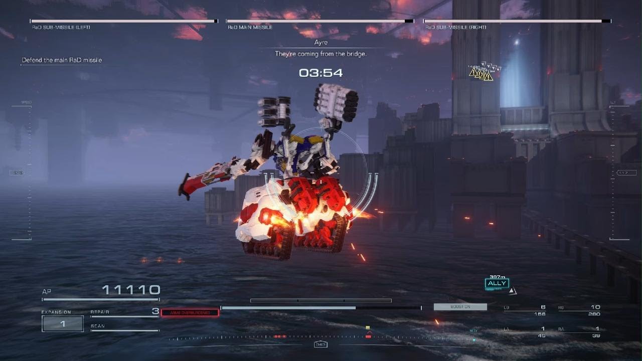 ARMORED CORE 6 How To Defend Main RaD Missile Easily - YouTube