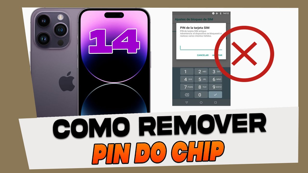 Como Remover o PIN do CHIP no iPhone 14, 14 Pro, 14 Max e 14 Pro Max ...