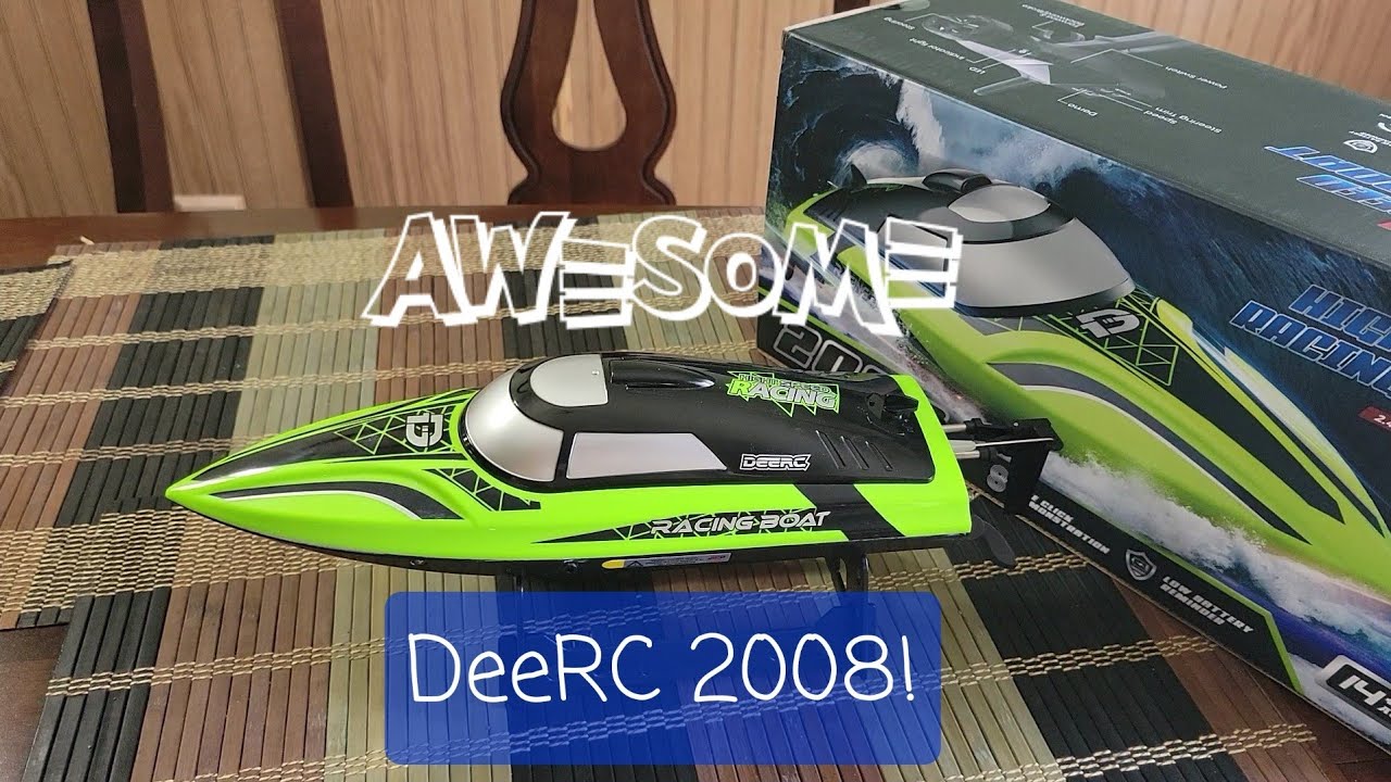 DeeRC 2008 racing boat (Quick review/test) - YouTube