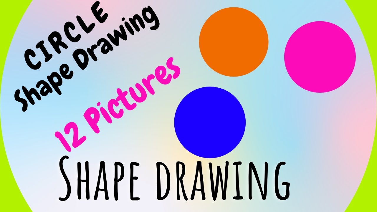 How to Draw using Circle Shape|Draw Circle Pictures|Circle Shape ...