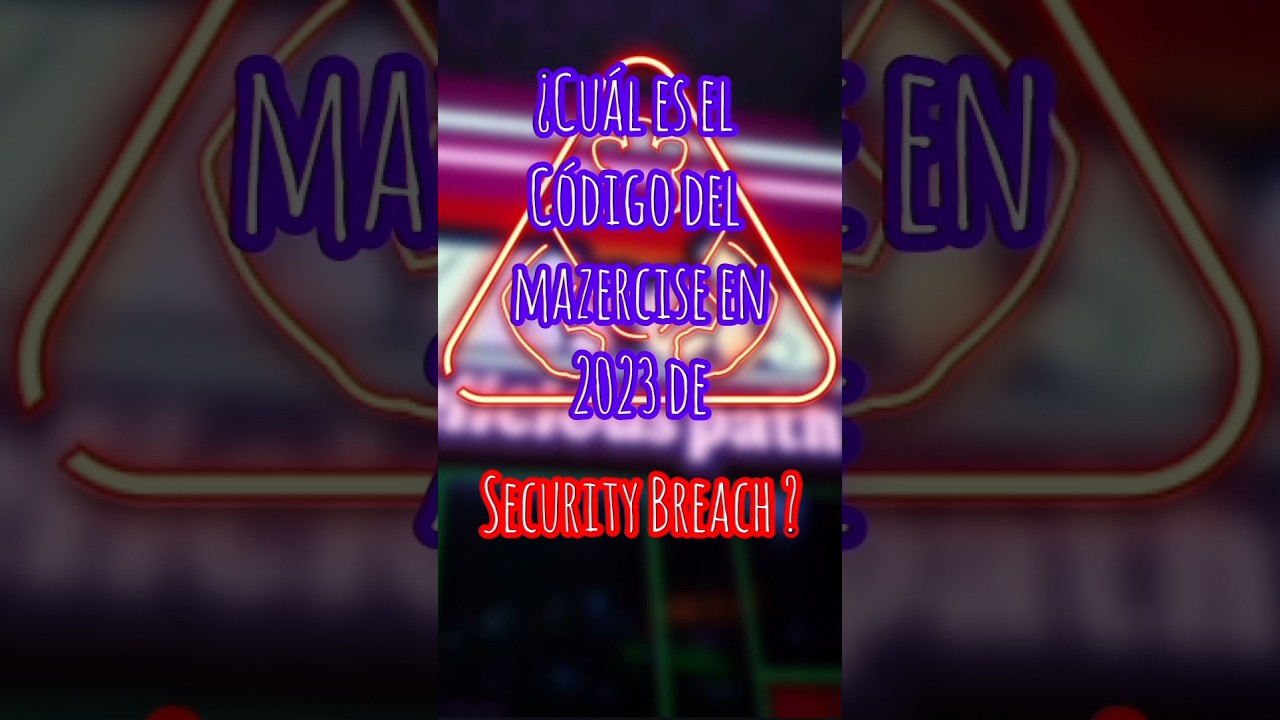 ¿Cuál es el código del mazercise en 2023 de Security Breach? #fnaf # ...