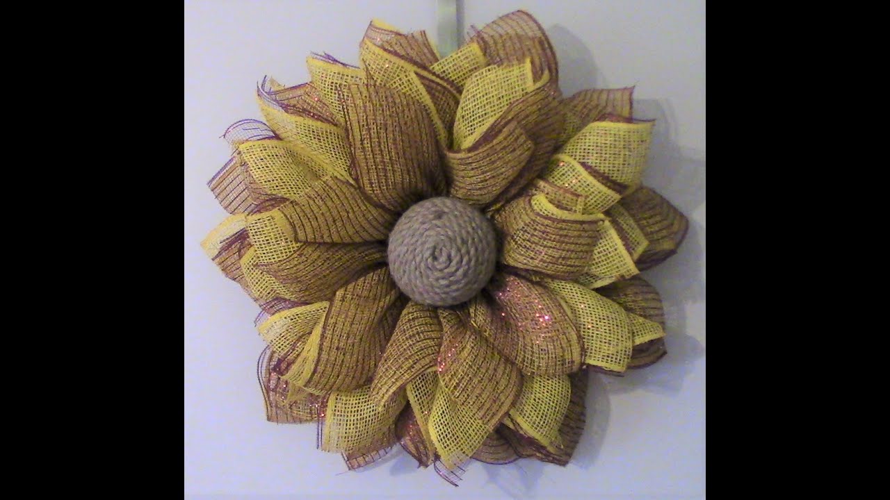 A Fused Petal Wreath In Fall Colors - YouTube