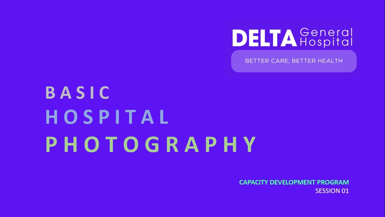Basic Hospital Photography - YouTube