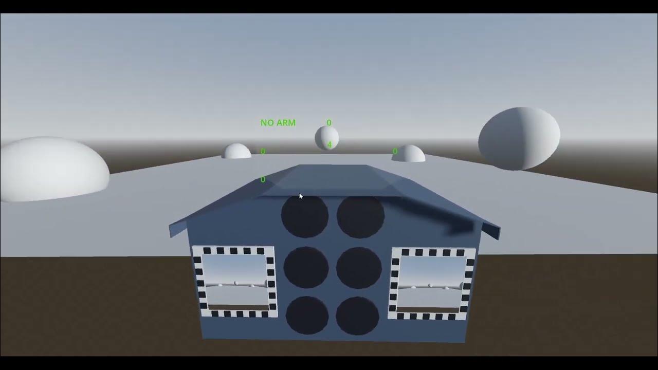 Heads Up Display with targeting overlay - Godot flight simulator - YouTube
