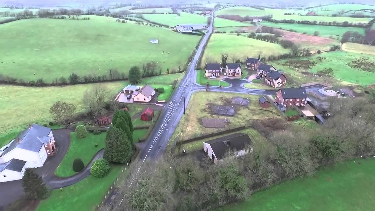 LOOKING DOWN ON FINTONA TOWN - YouTube