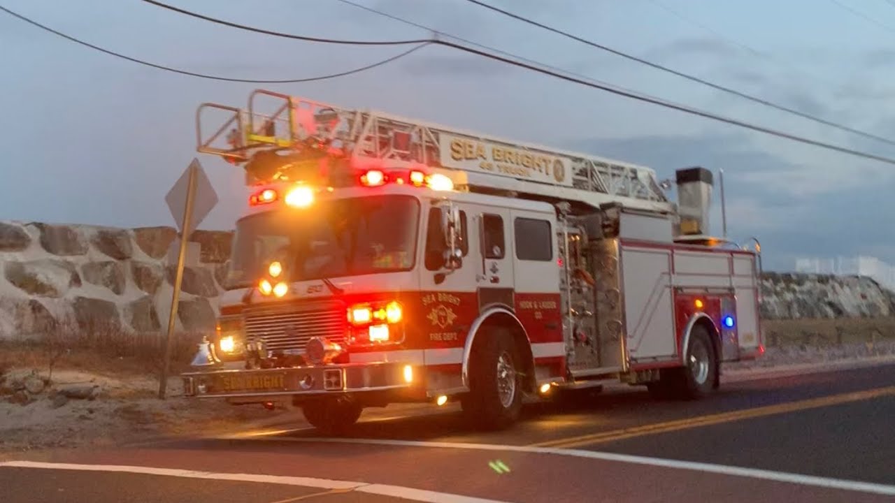 Sea Bright Fire Department 43-90 Responding - YouTube