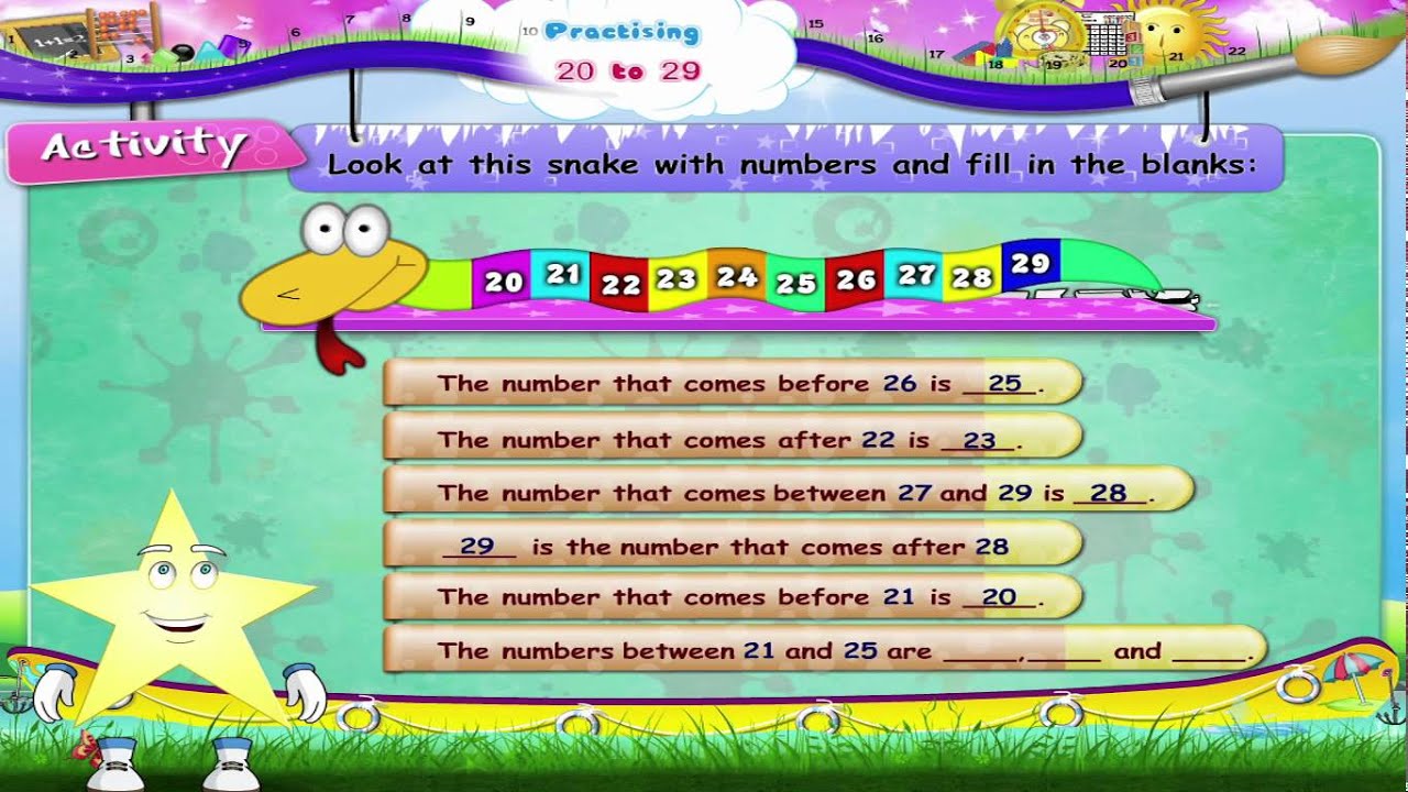 Learn Grade 1 - Maths - Practicing 20 to 29 - YouTube