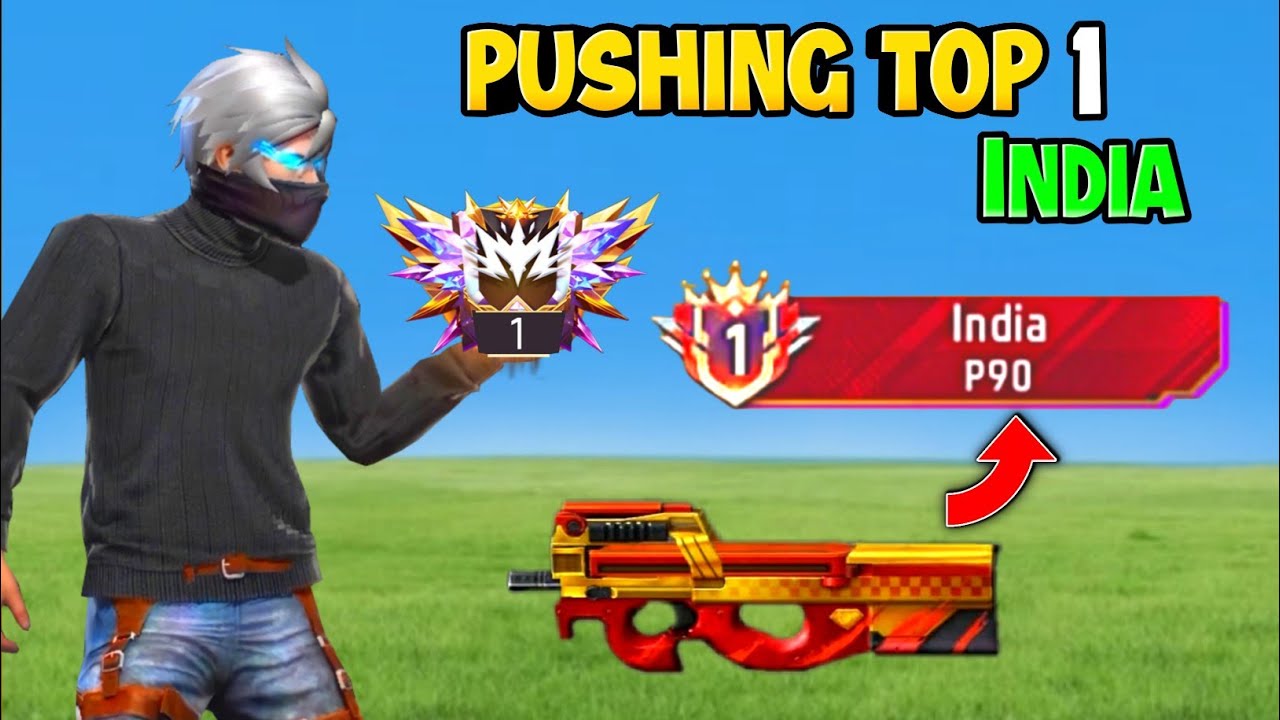 p90 Top 1 push in Hard Grandmaster Lobby || Br Rank Weapon Glory Push || BR Rank push tips - YouTube