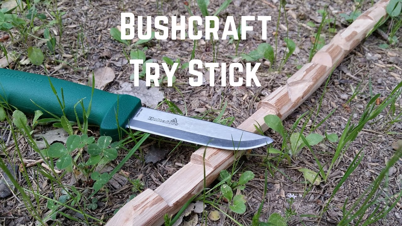 Bushcraft TRY STICK: Esercizi di intaglio con il coltello (con ...
