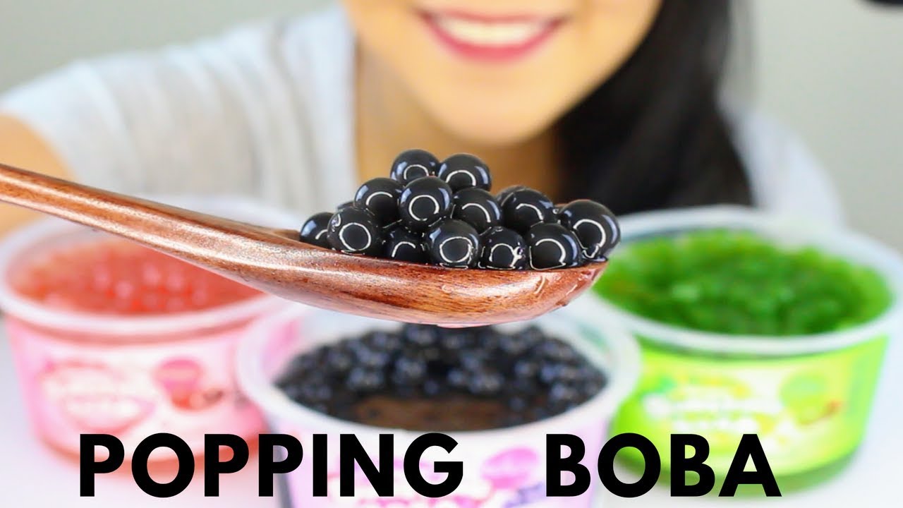 ASMR Bursting Boba POPPING and MOUTH SOUNDS (NO TALKING) - YouTube