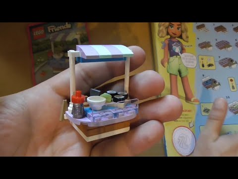 Jetzt ohne Tierchen: Sushi-Stand im Lego Friends Magazin 5/2023