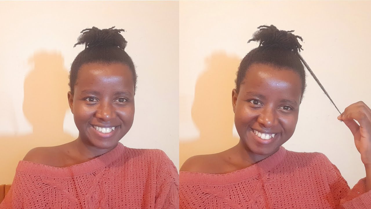 Length Check on 4C Hair. - YouTube