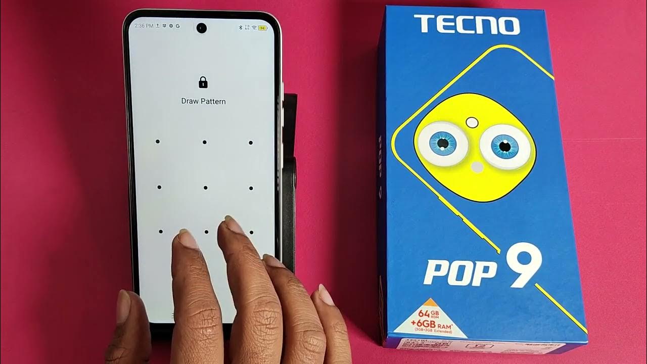 How to Remove pattern lock in Tecno Pop 9 || Tecno me pattern lock kaise hataye - YouTube