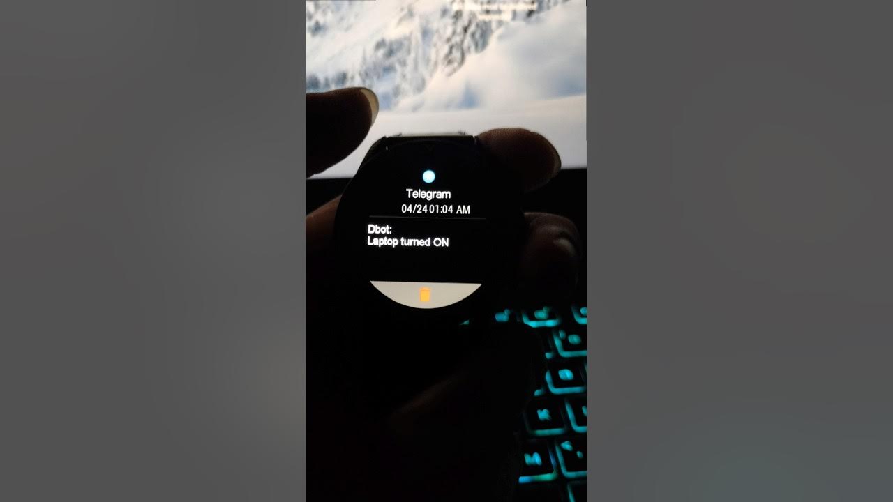 Get notified on smart watch when PC boots. Notification on windows ...