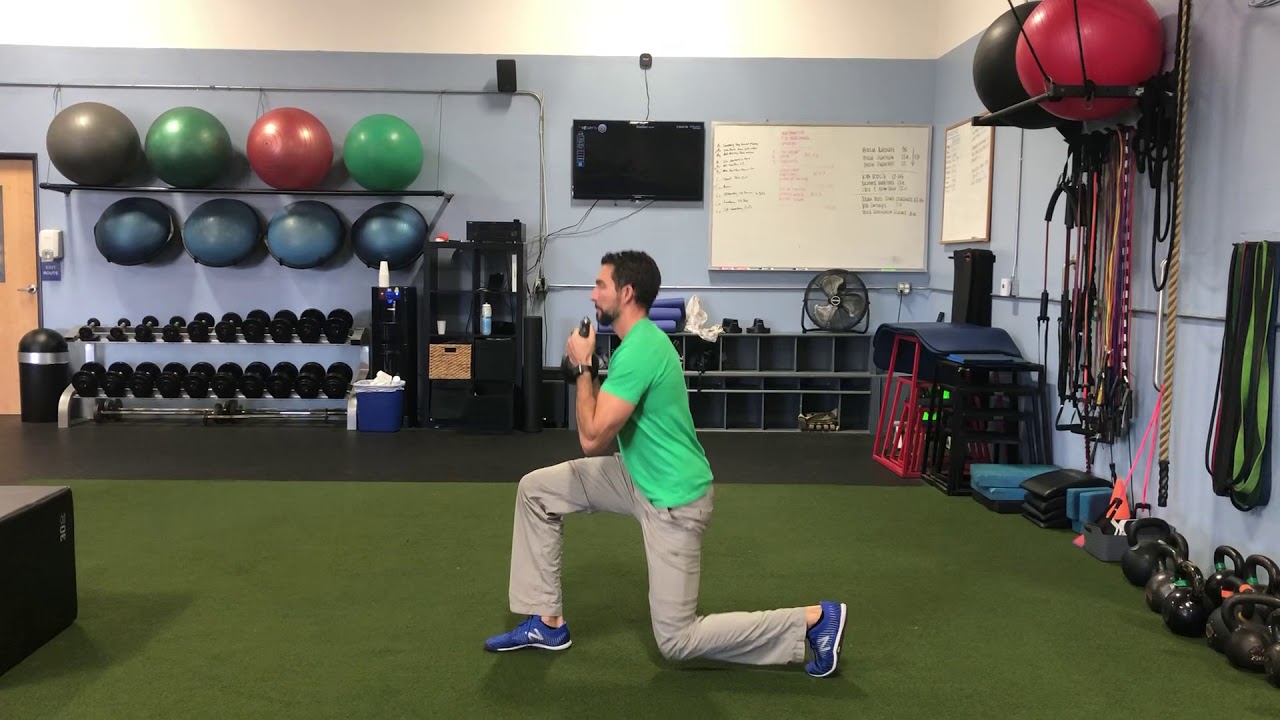 KB Split Squat - YouTube