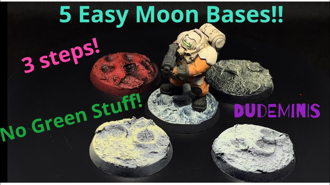 Moon Basing Your Warhammer Miniatures - YouTube