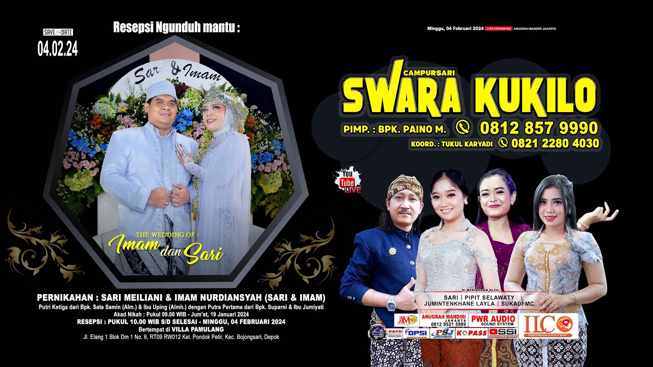 🔴 Live 04/02/2024 Campursari New Swara Kukilo 0821 2280 4030 ...