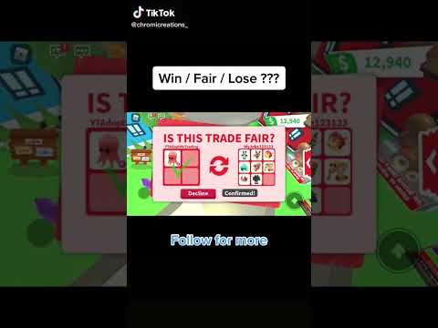 Good trade in Adopt Me Win Fair Lose - YouTube
