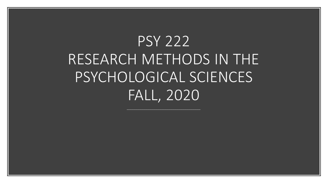 psy 222 Pallant CH20 Tutorial - YouTube